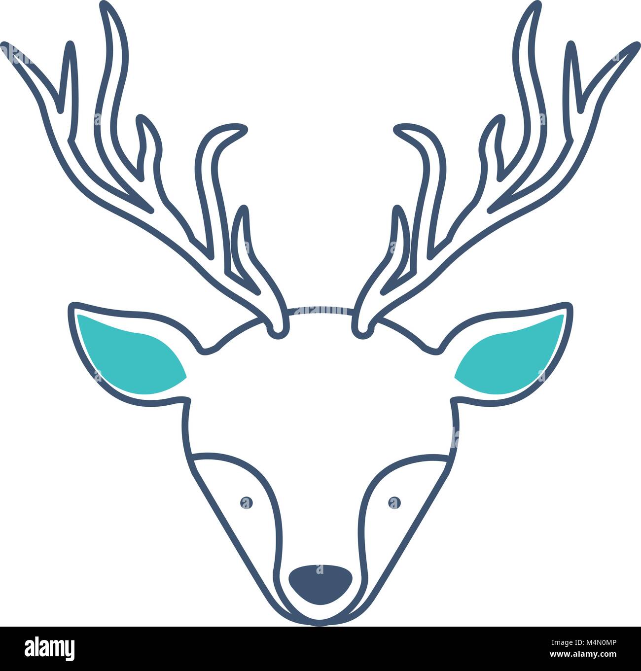 beautiful reindeer woodland character Stock Vector Image & Art - Alamy