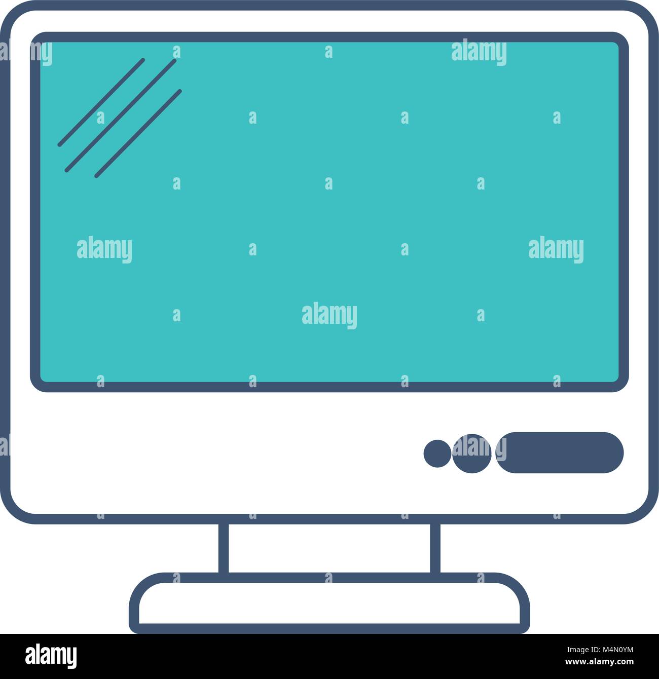 monitor computer isolated icon Stock Vector Image & Art - Alamy
