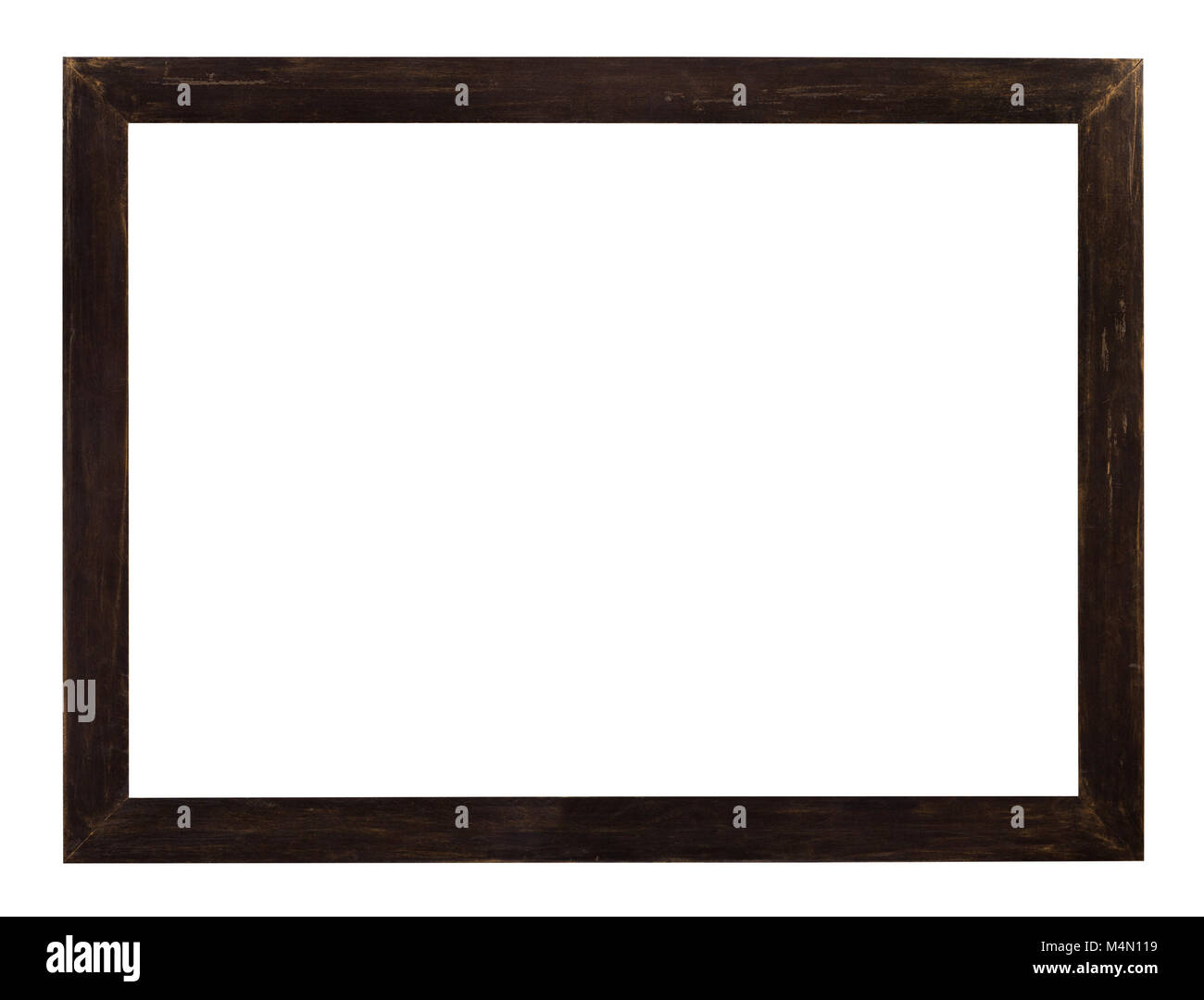 Dark wide border wooden frame Cut Out Stock Images & Pictures - Alamy