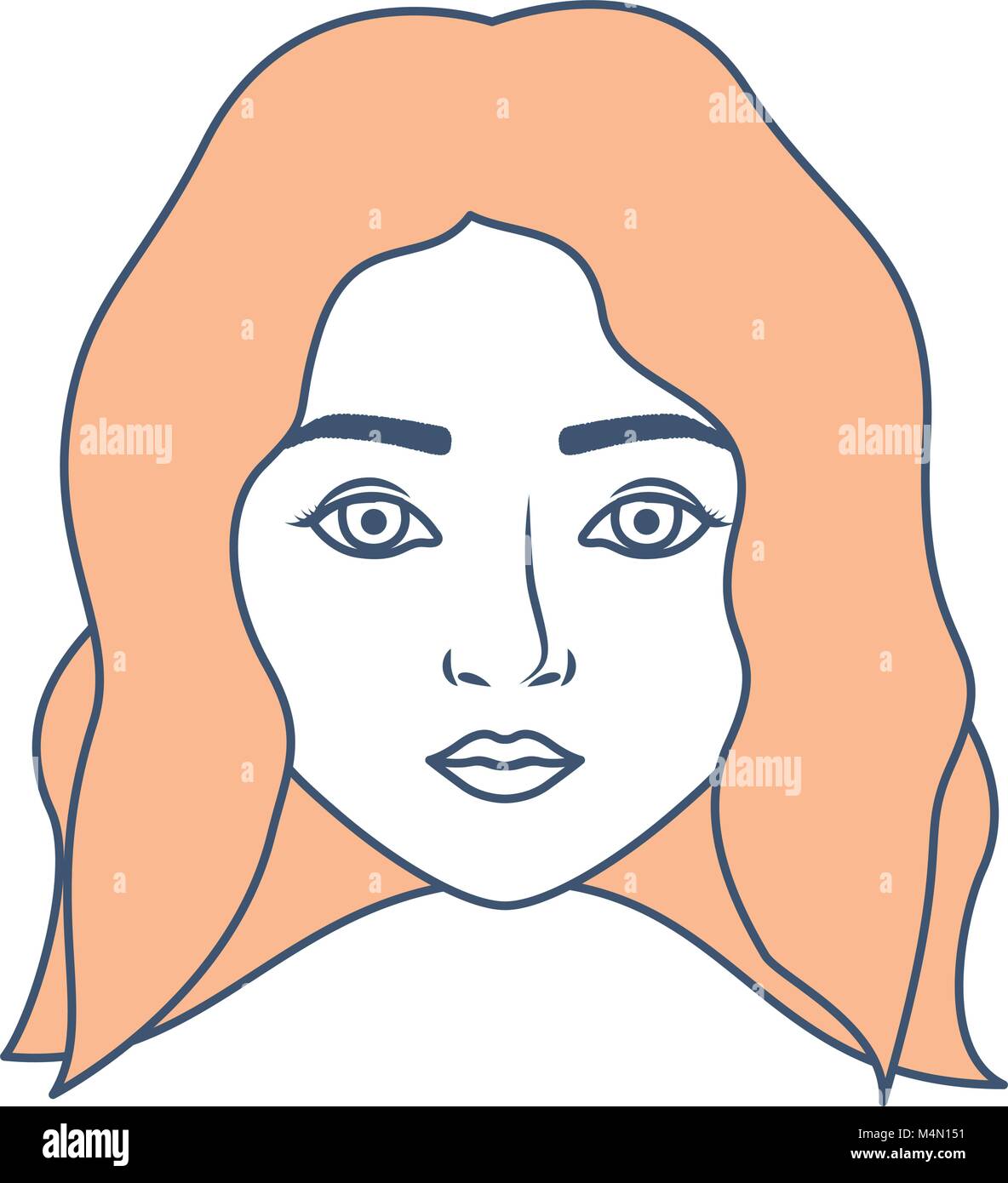 beautiful woman head avatar character Stock Vector Image & Art - Alamy
