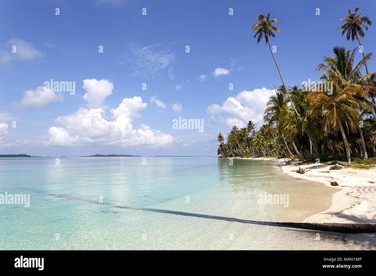Beautiful tropical sandy beach with turquoise blue water Stock Photo ...