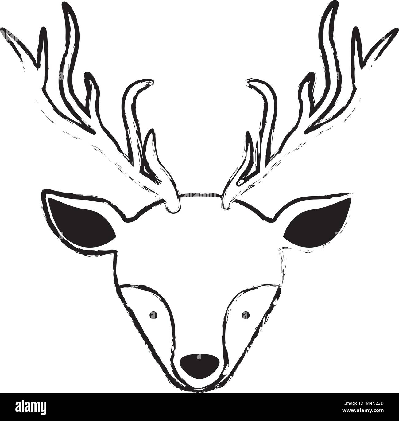 beautiful reindeer woodland character Stock Vector Image & Art - Alamy