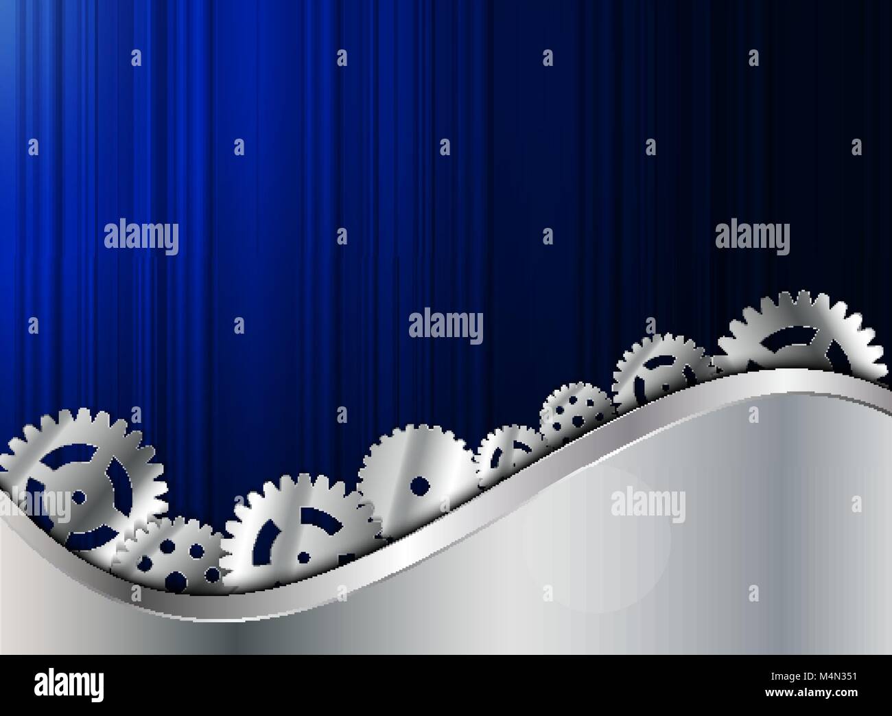 Abstract Metal Background with Gear Vector Illustration Stock Vector ...