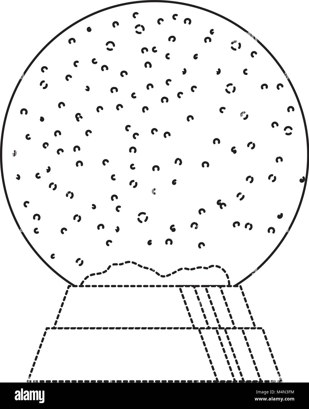 christmas decorative snow ball Stock Vector Image & Art - Alamy