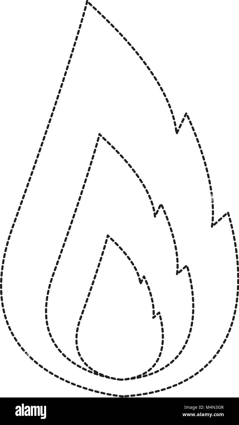 Candle Flame Outline