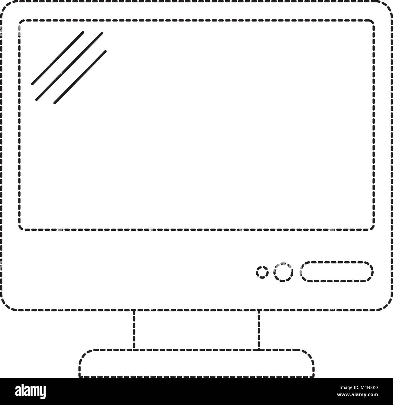 monitor computer isolated icon Stock Vector Image & Art - Alamy