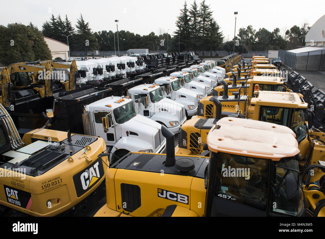 374th Logistics Readiness Squadron airfield damage repair assets sit ...