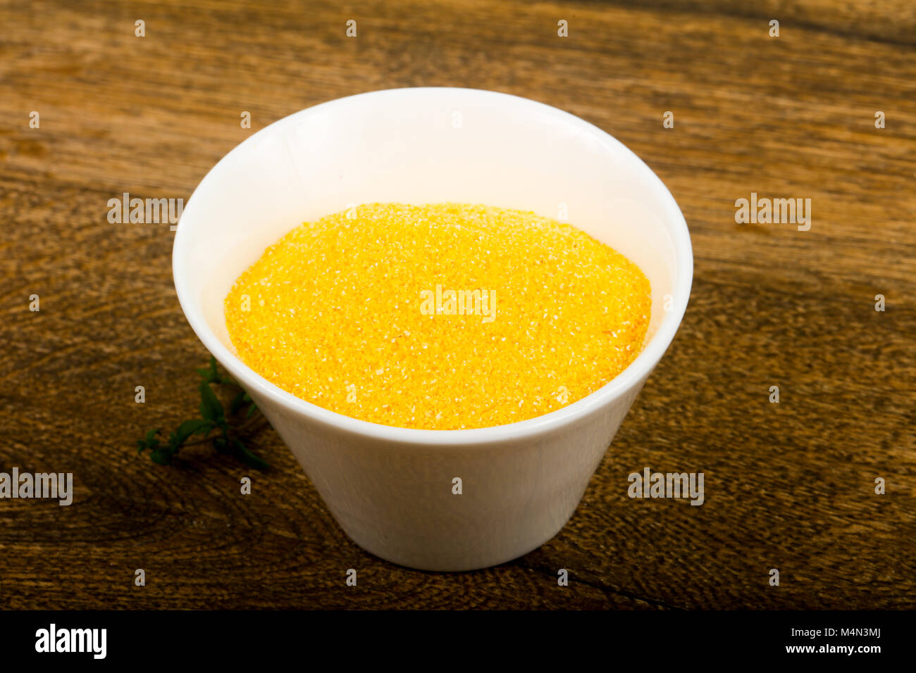 Raw polenta ready for cooking Stock Photo - Alamy