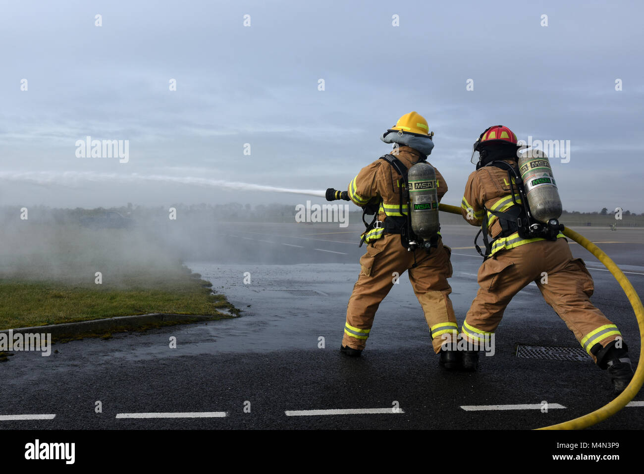 Airmen assigned to the 48th Civil Engineer Squadron train at Royal Air ...