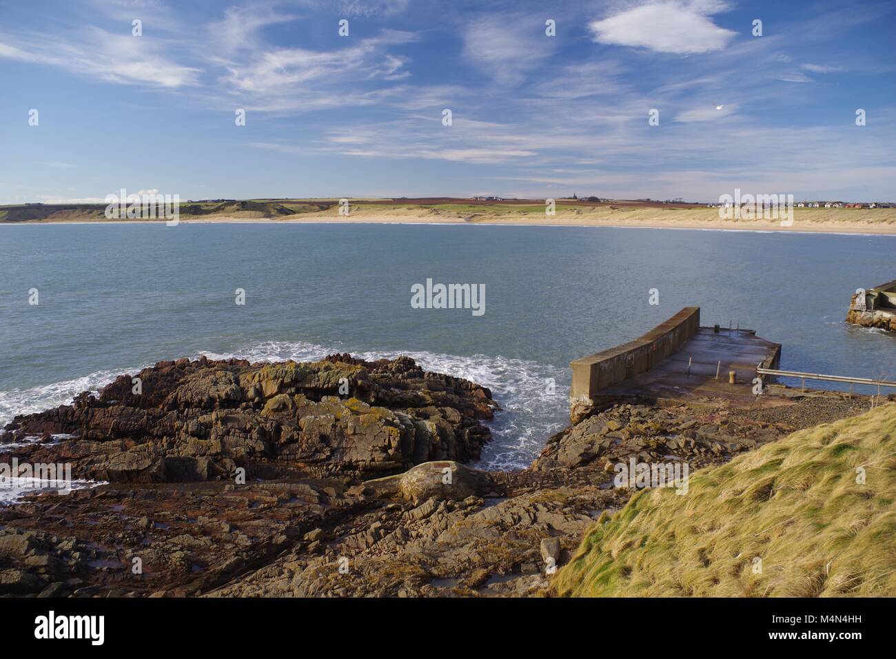 Port Erroll, Victorian Fishing and Leisure Harbour, on a Sunny Winter ...