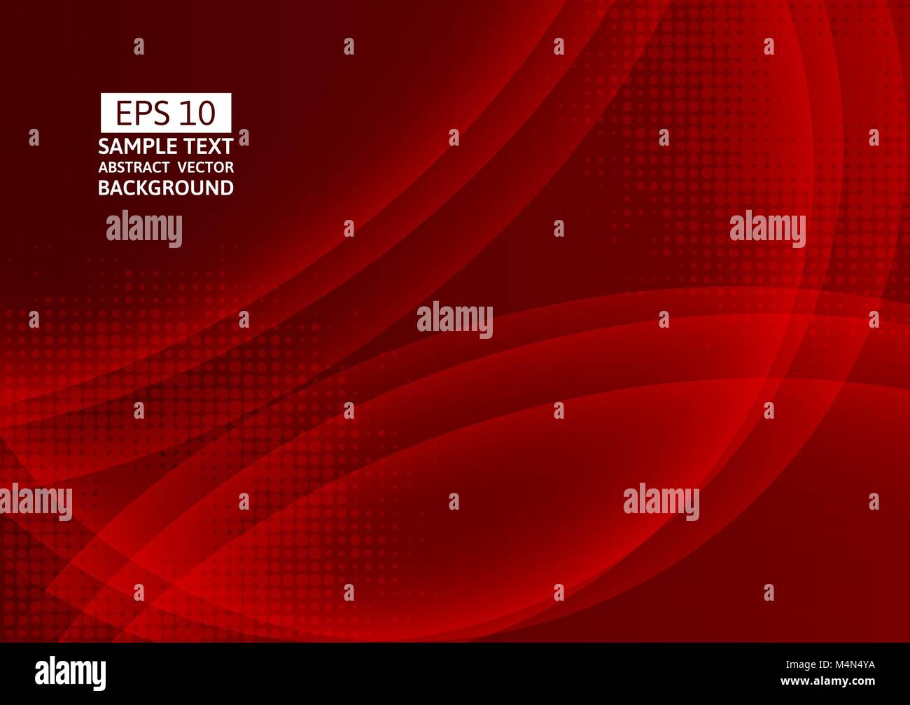 Red color wave abstract background technology modern, Vector ...