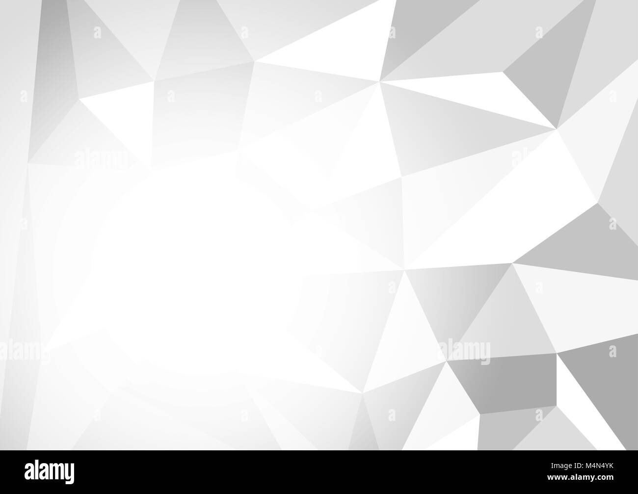 Gray and white color polygon abstract background, Vector illustration ...