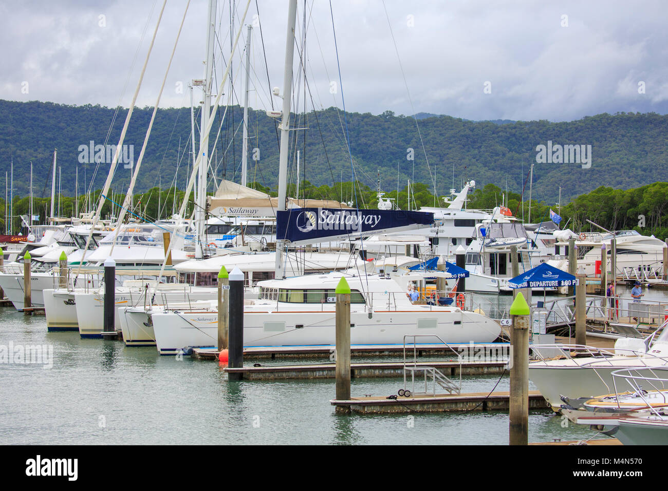 Port Douglas yacht boating marina, Far north Queensland,Australia Stock ...
