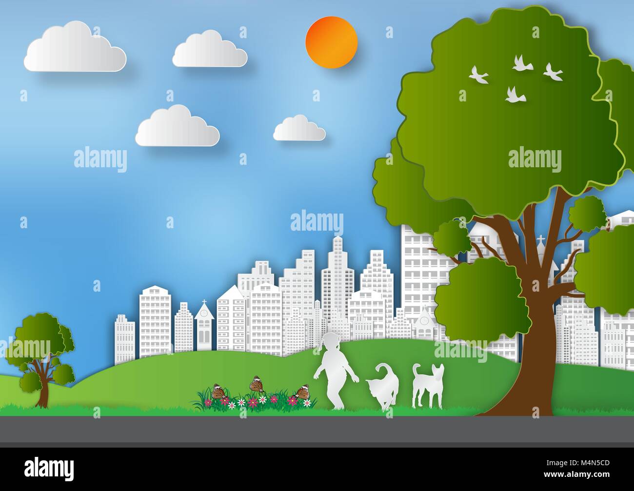 Paper windmill Stock Vector Images - Alamy