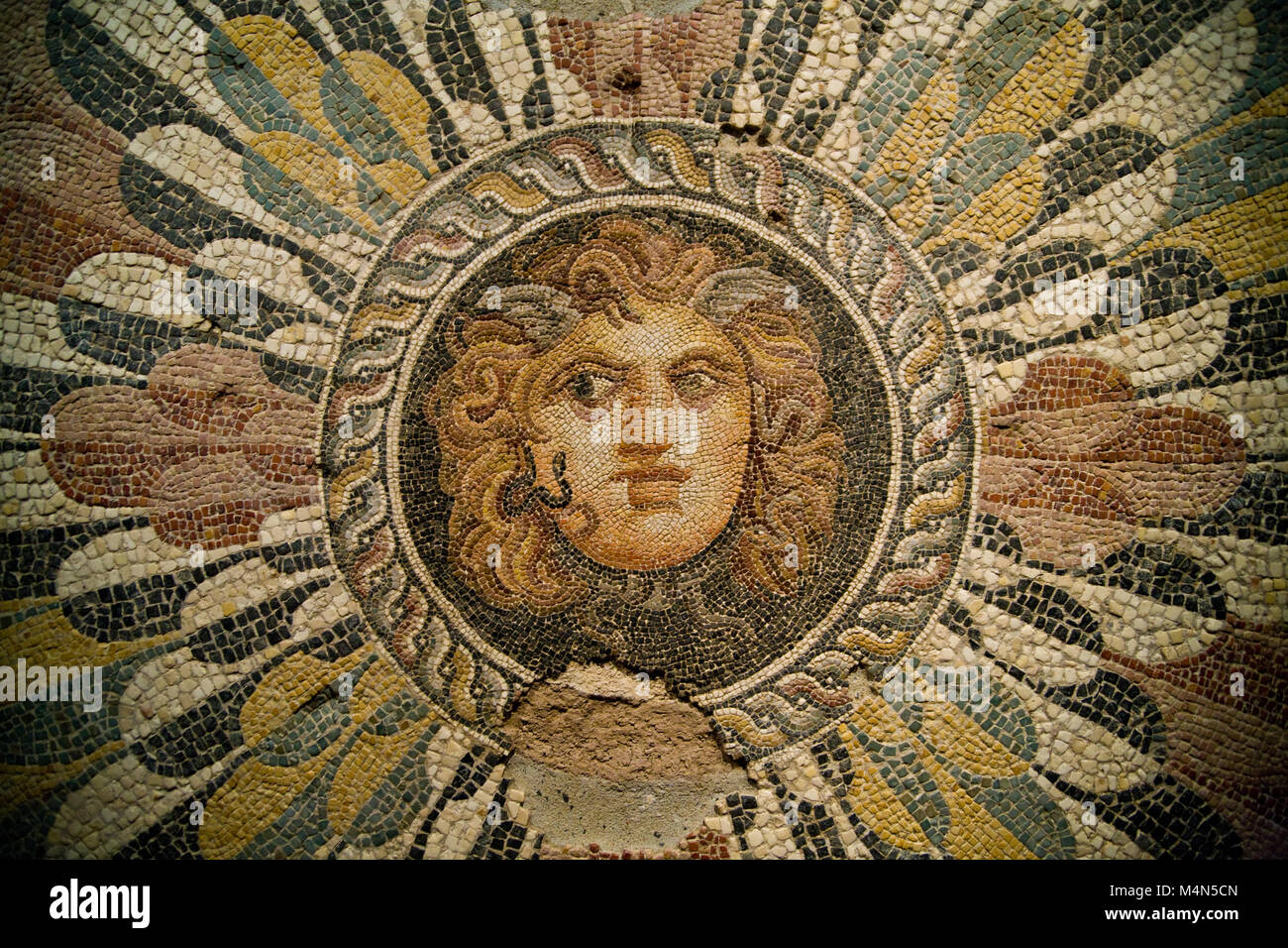Mosaic inside the National museum of Alexandria, Egypt Stock Photo - Alamy