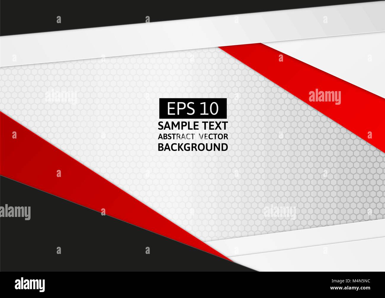 Abstract geometric White, black and red color with copy space for ...