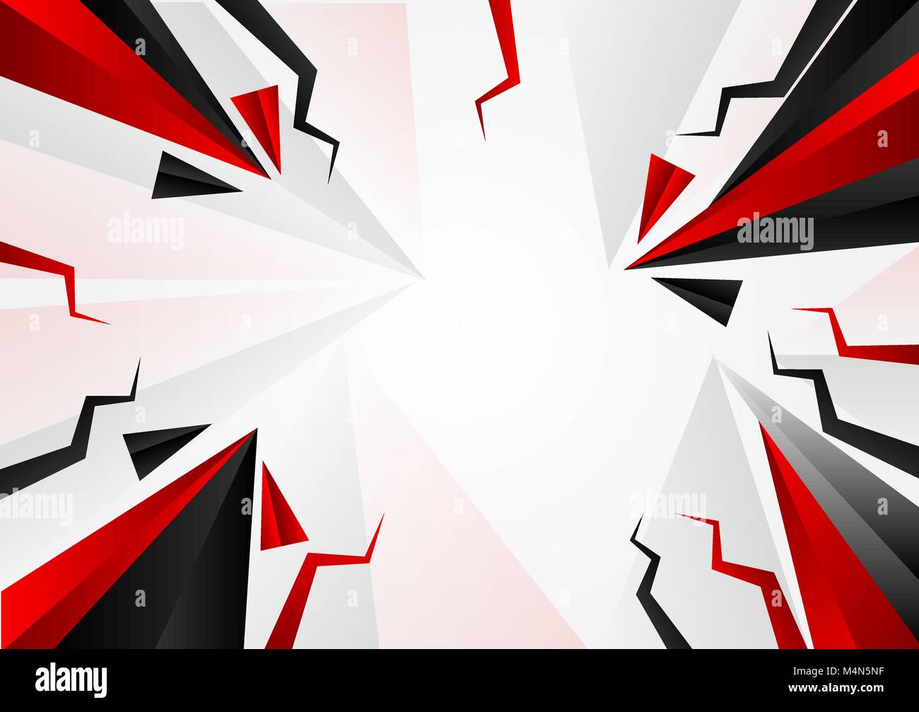 Abstract triangle Black and Red color with copy space for Business ...