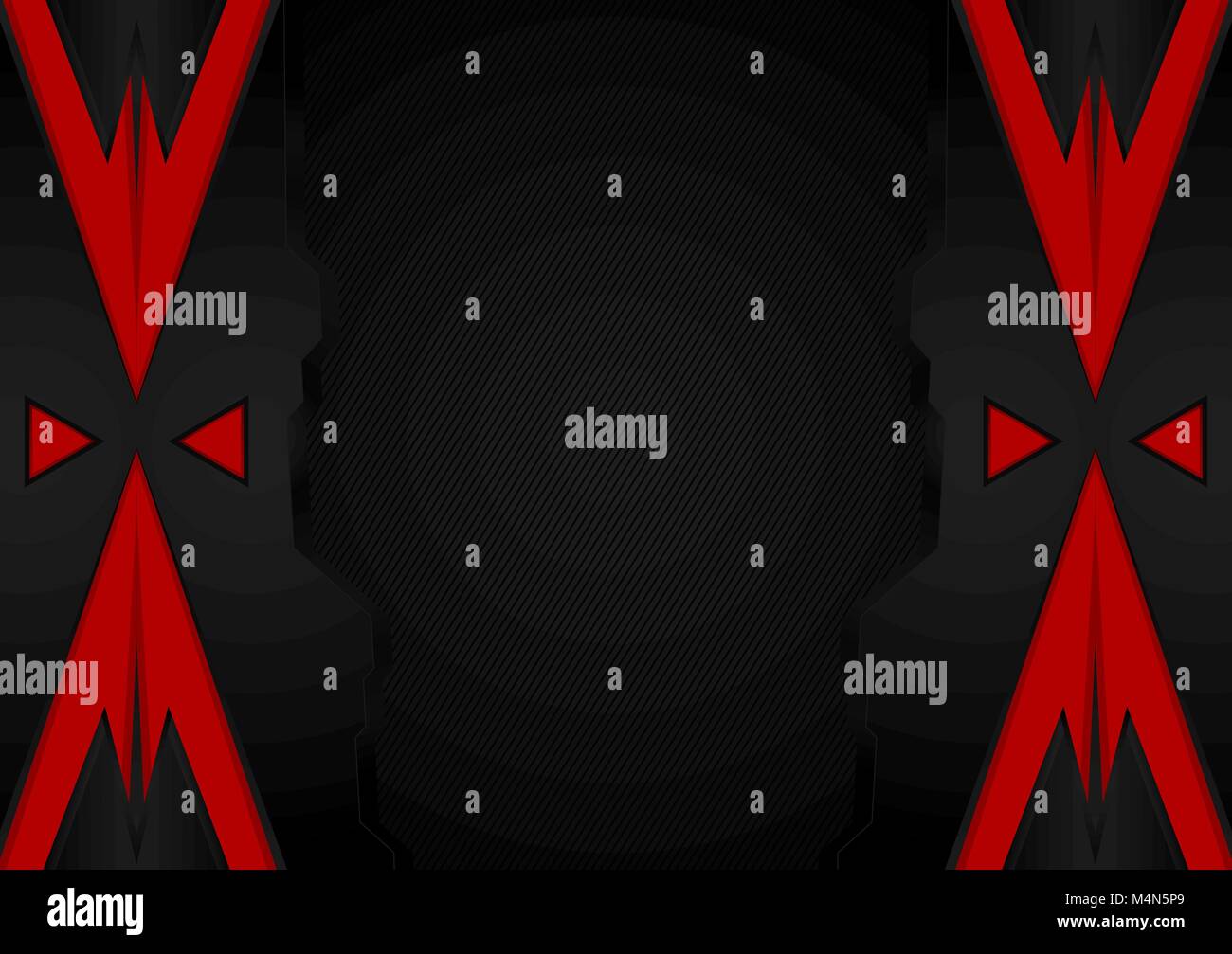 Geometric background Red and Black color with copy space, vector ...