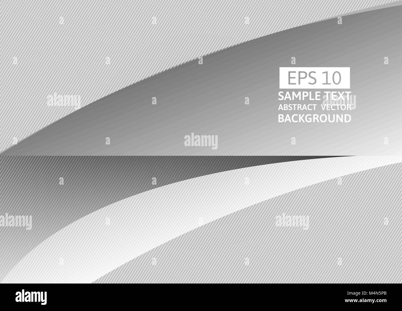 Grey waves vector background Black and White Stock Photos & Images - Alamy