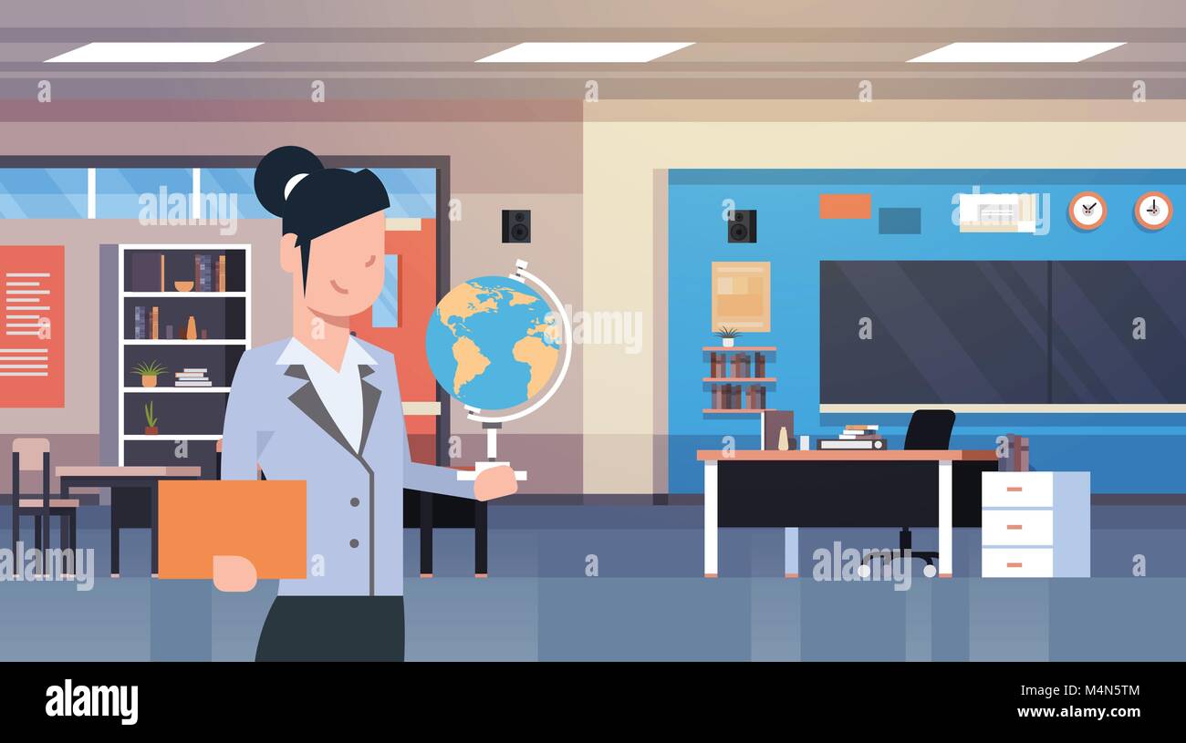 School classroom teacher map Stock Vector Images - Alamy