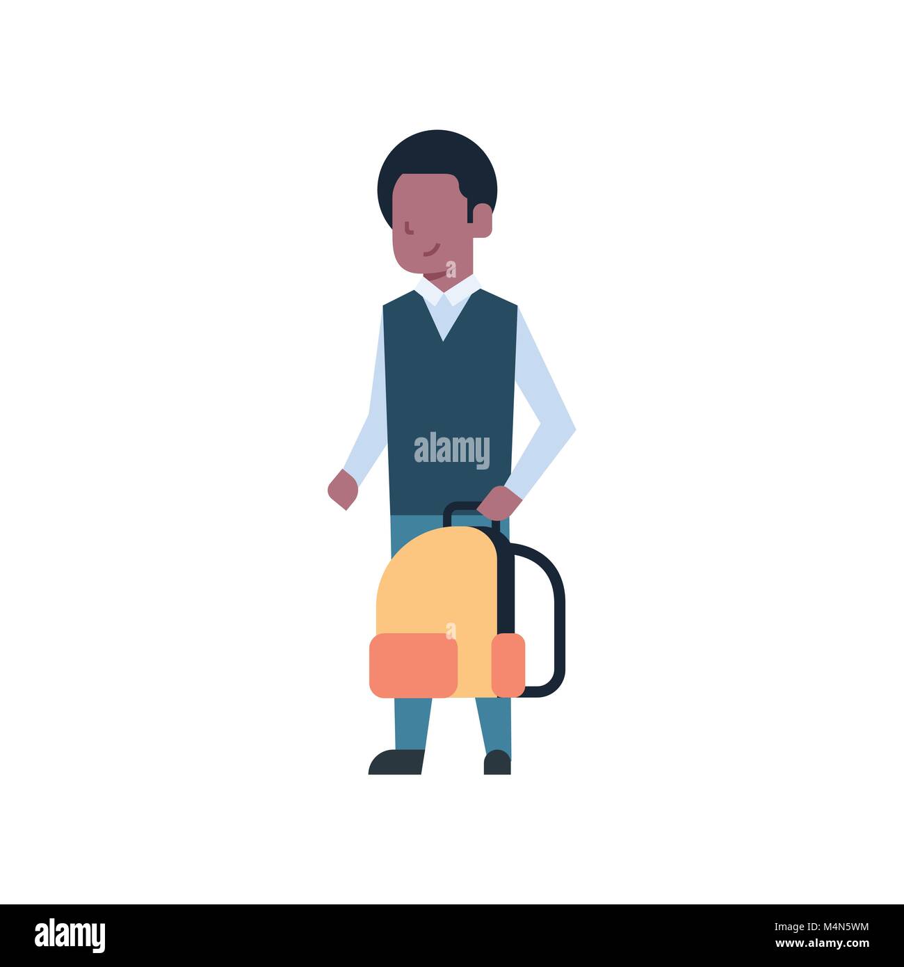 African teen boy uniform school Stock Vector Images - Alamy