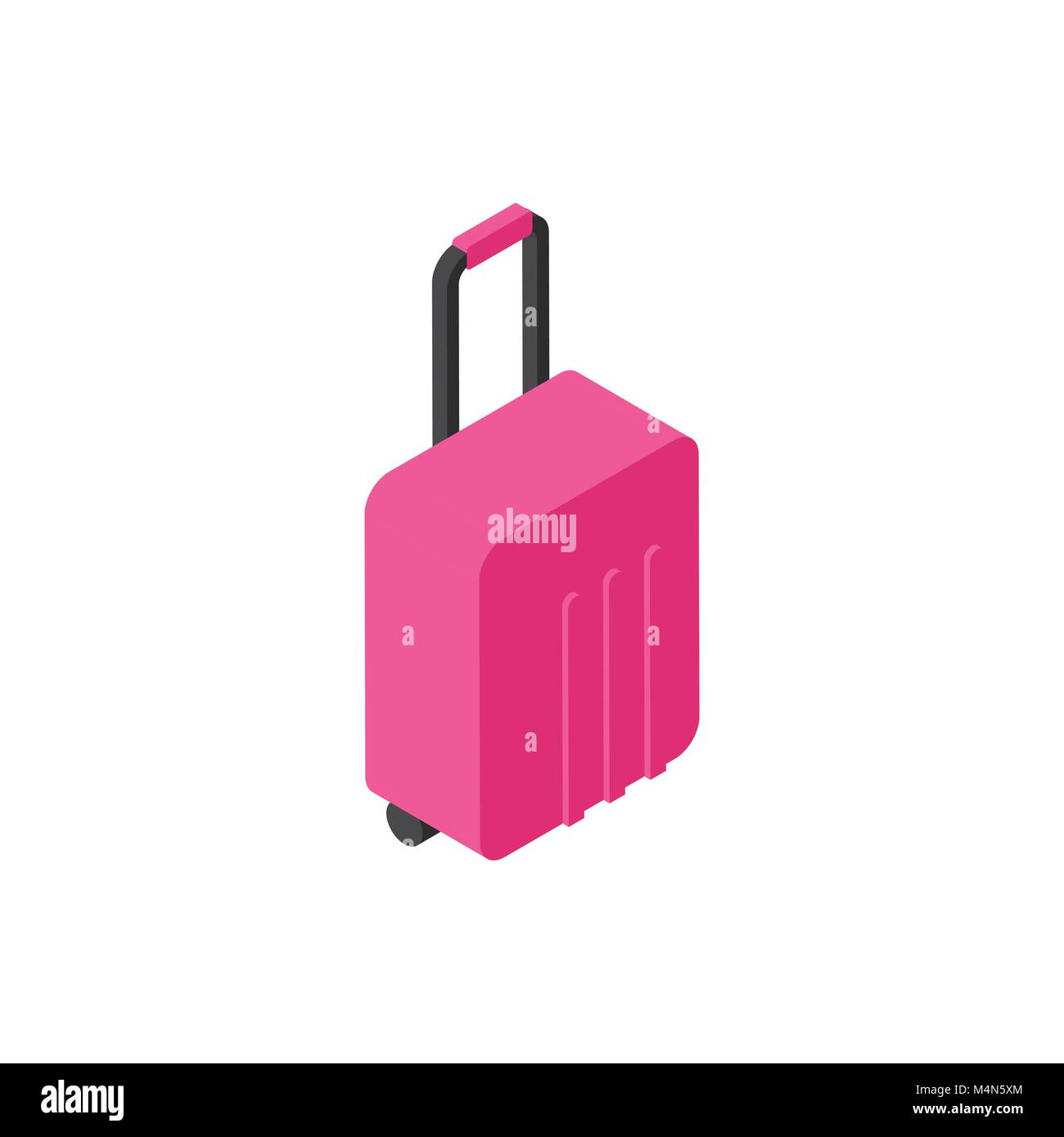 Suitcase Icon Isometric Luggage Isolated Travel Concept Stock Vector ...