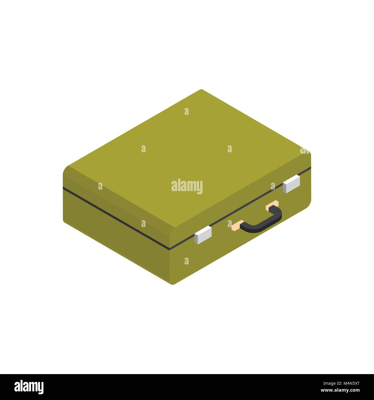 Suitcase Icon Isometric Luggage Isolated Travel Concept Stock Vector ...