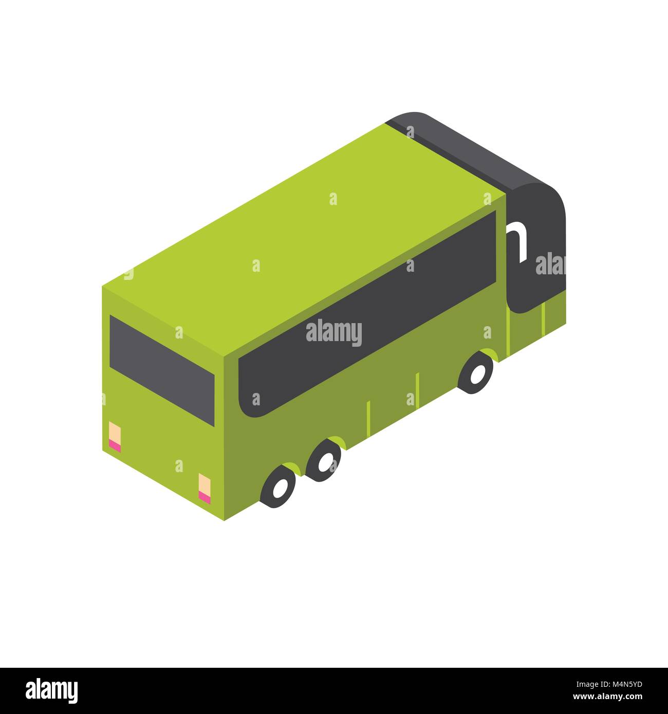 Tourist Bus Icon Isometric Isolated Tourism And Travel Concept Stock ...