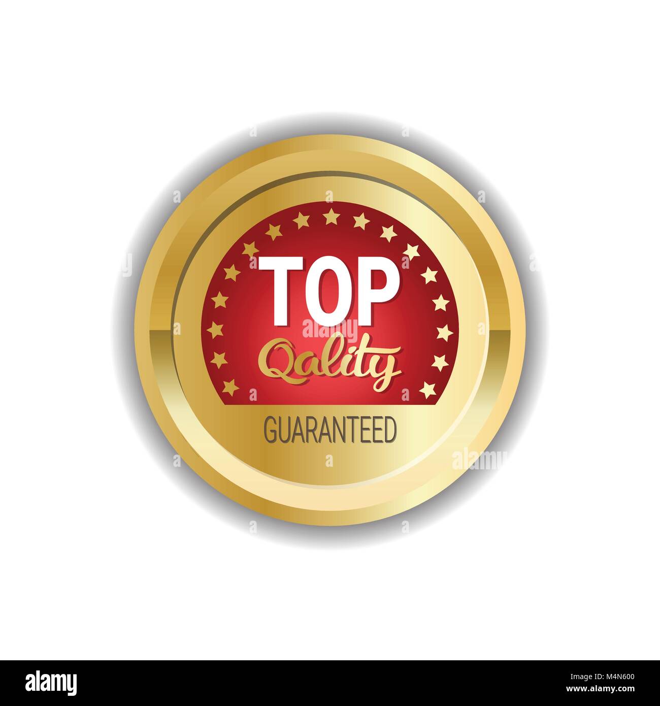 Top Quality Logo or Badge Golden Medal Icon Template Seal Isolated ...