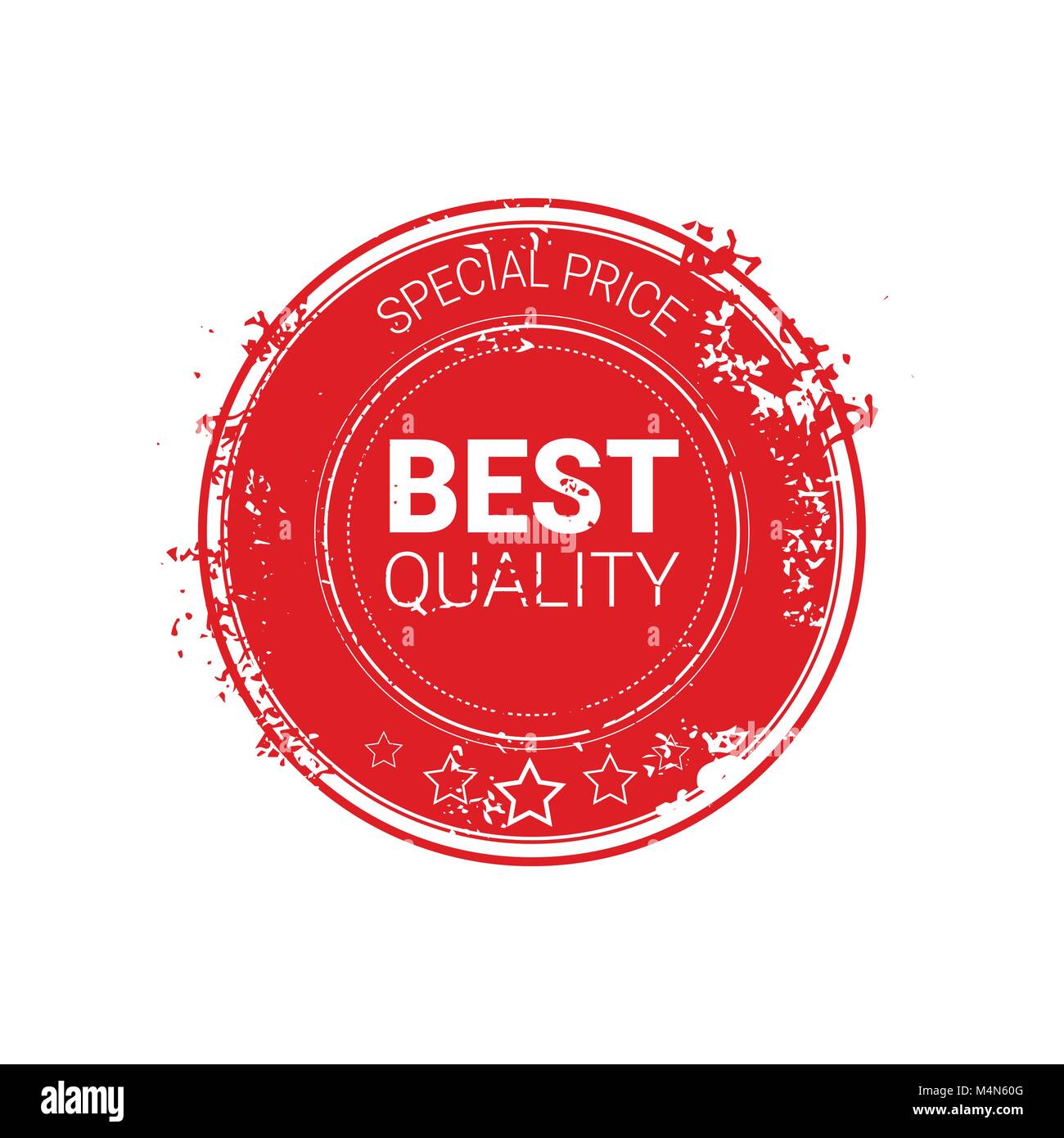 Best Quality Seal Red Grunge Label Isolated Retro Sticker Icon Stock ...