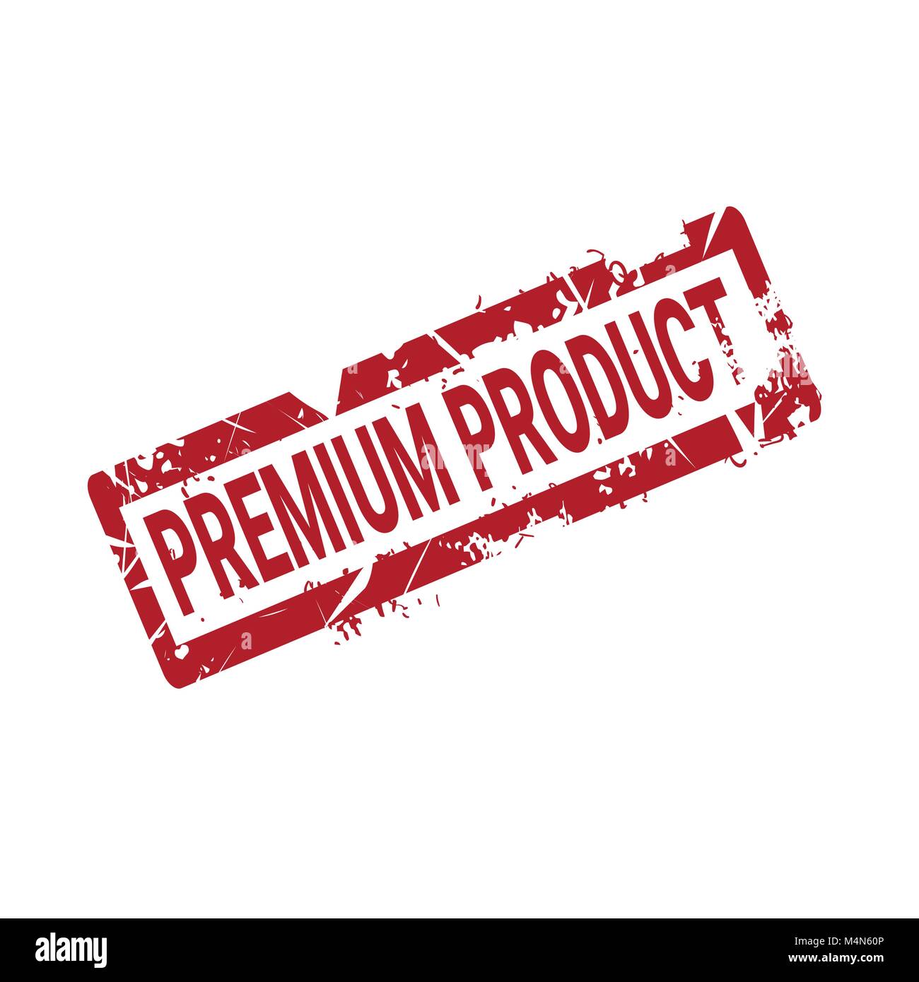 Premium Product Seal Red Grunge Stamp Isolated Badge Icon Stock Vector ...