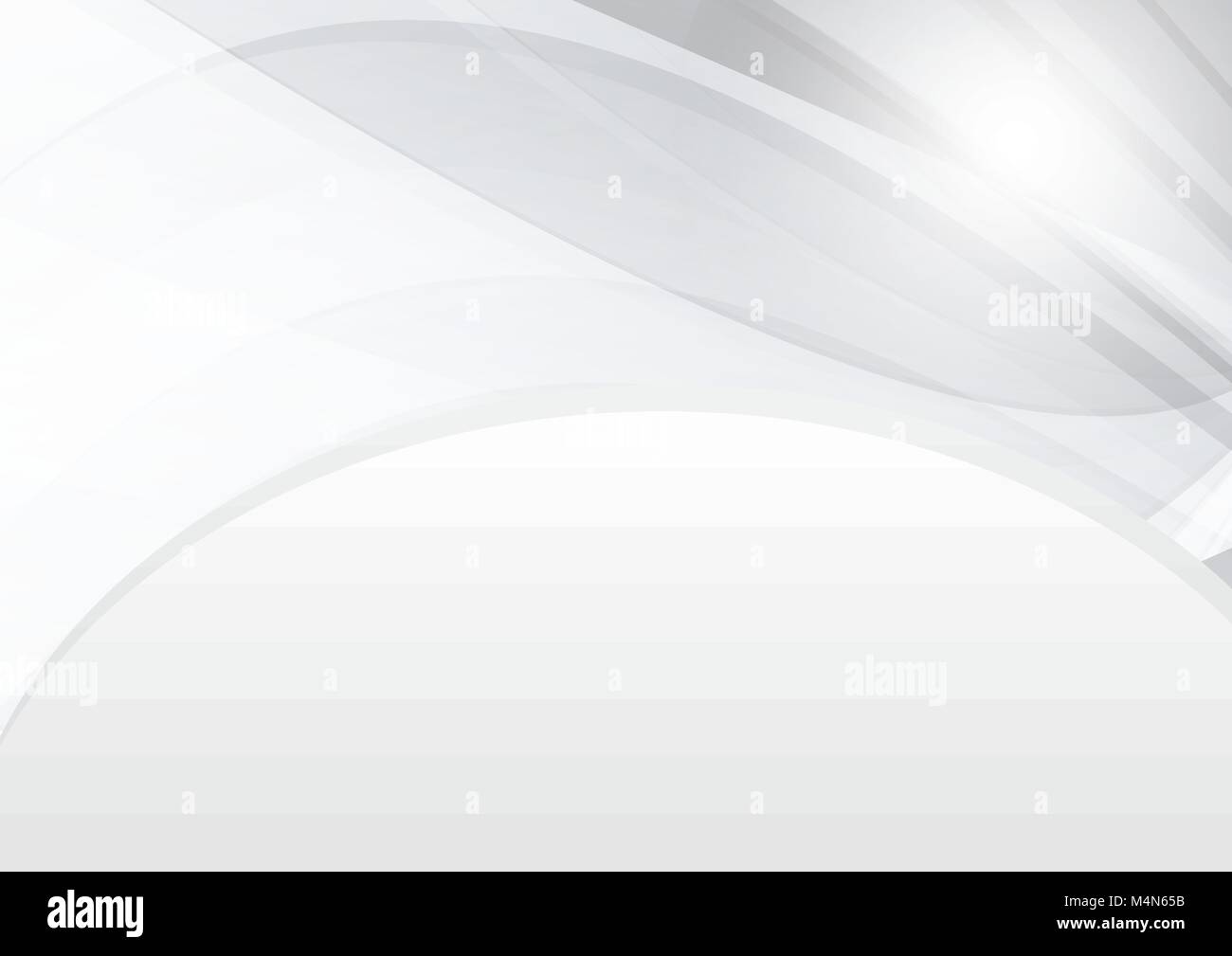 Curve white and gray color vector abstract background with copy space ...
