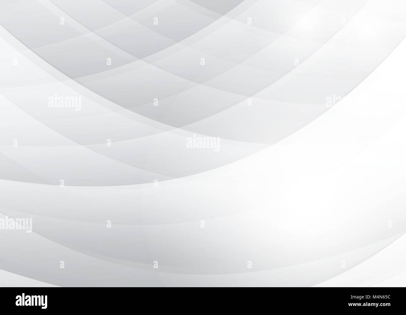Curve white and gray color vector abstract background with copy space ...