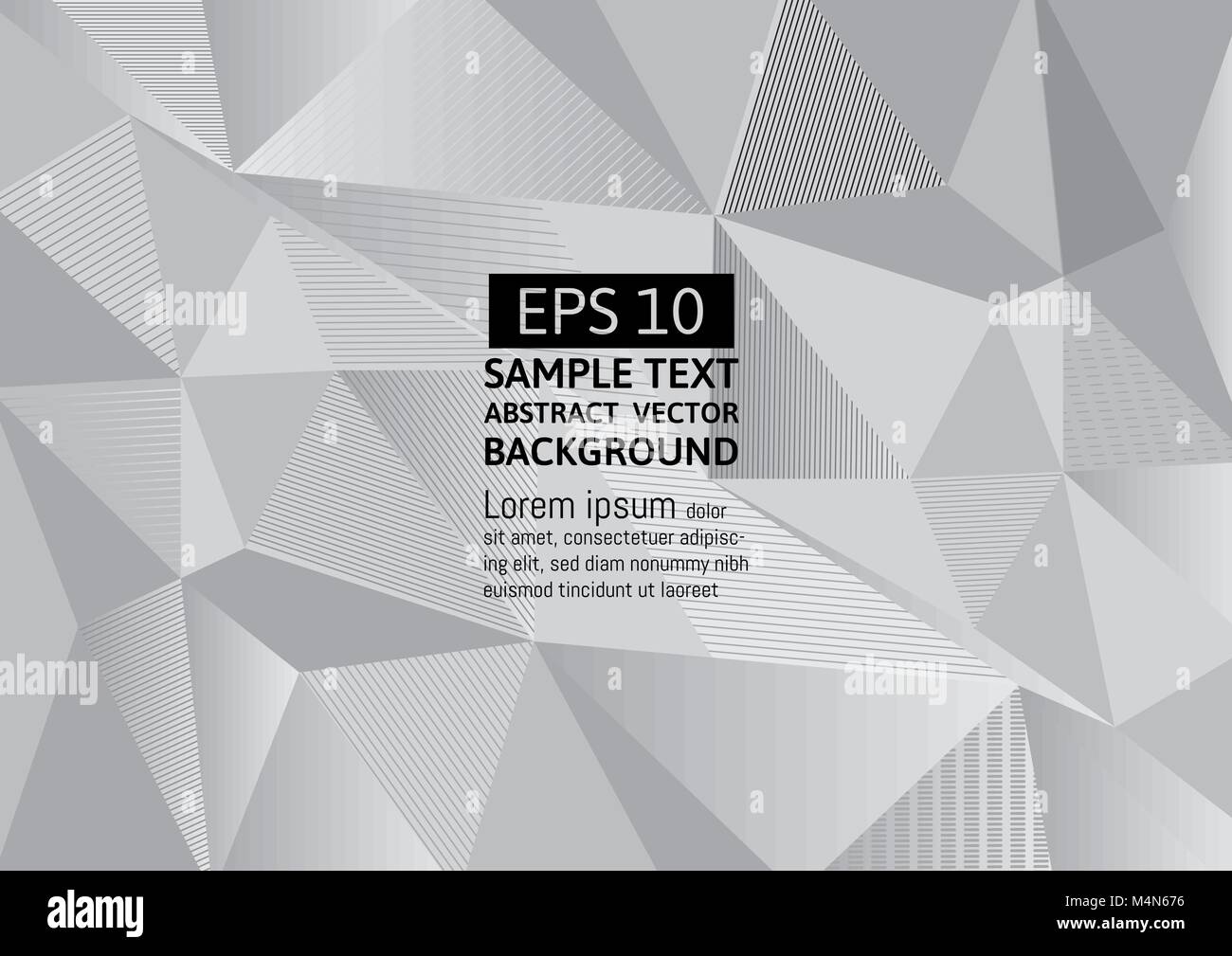 Gray and white polygon and geometric abstract background, Vector ...