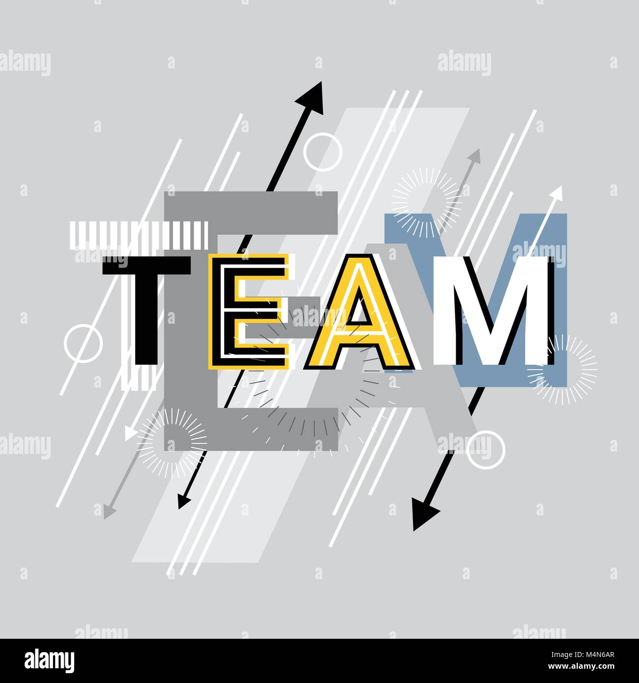 Team Creative Word Over Abstract Geometric Shapes Background Web Banner ...