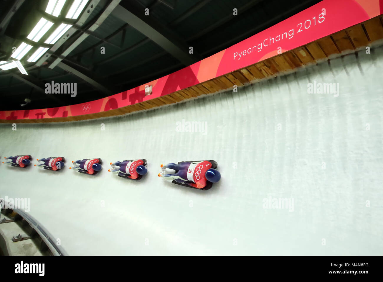Pyeongchang, South Korea. 16th Feb, 2018. Takako Oguchi (JPN) Skeleton ...