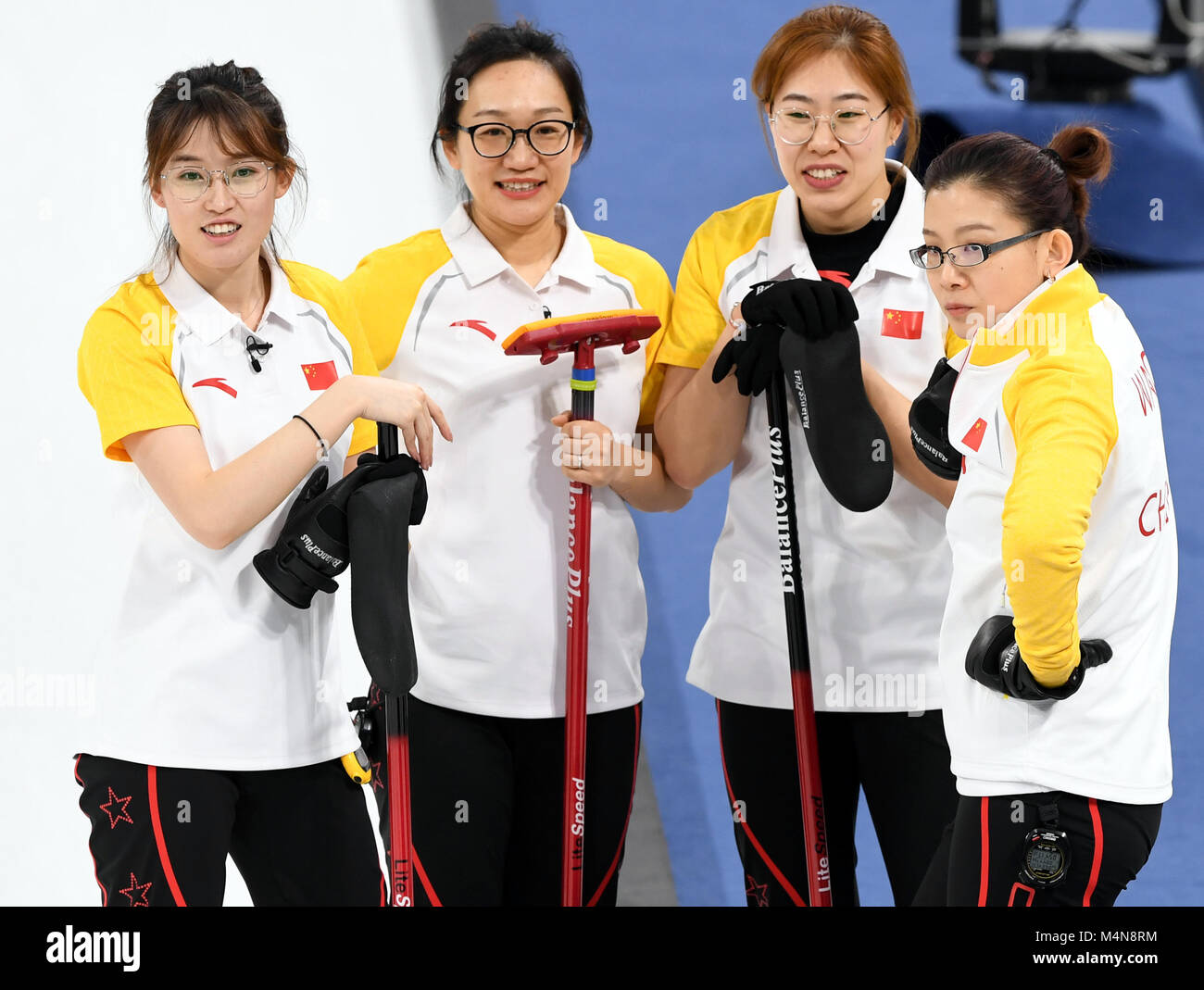 Pyeongchang, South Korea. 17th Feb, 2018. Ma Jingyi, Zhou Yan, Liu ...