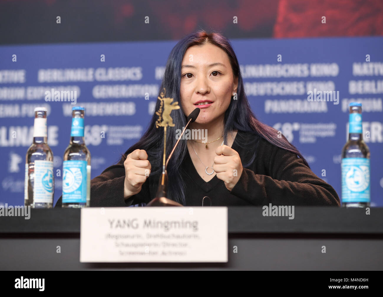 Berlin, Germany. 16th Feb, 2018. Chinese female director Yang Mingming ...