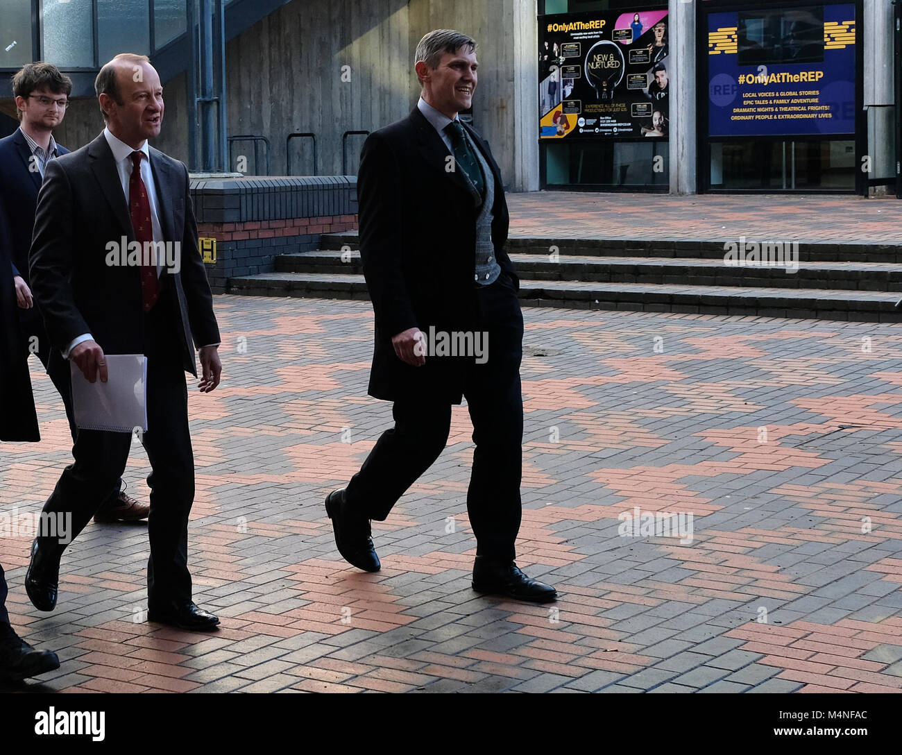 Birmingham, UK. 17th Feb, 2018. Henry Bolton arrives at EGM for UKIP ...