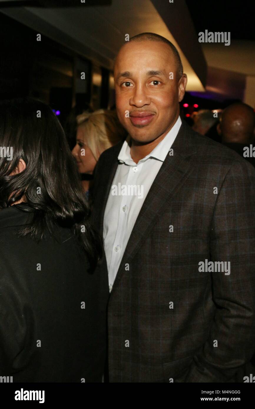 LOS ANGELES, CA - FEBRUARY 16: John Starks at a private NBA All Star ...