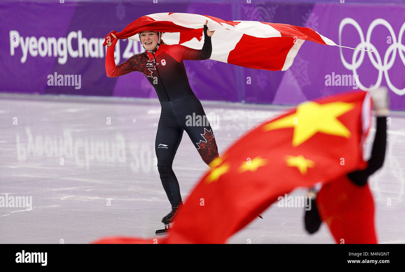 Gangneung, South Korea. 17th Feb, 2018. Short track speed skater Kim ...