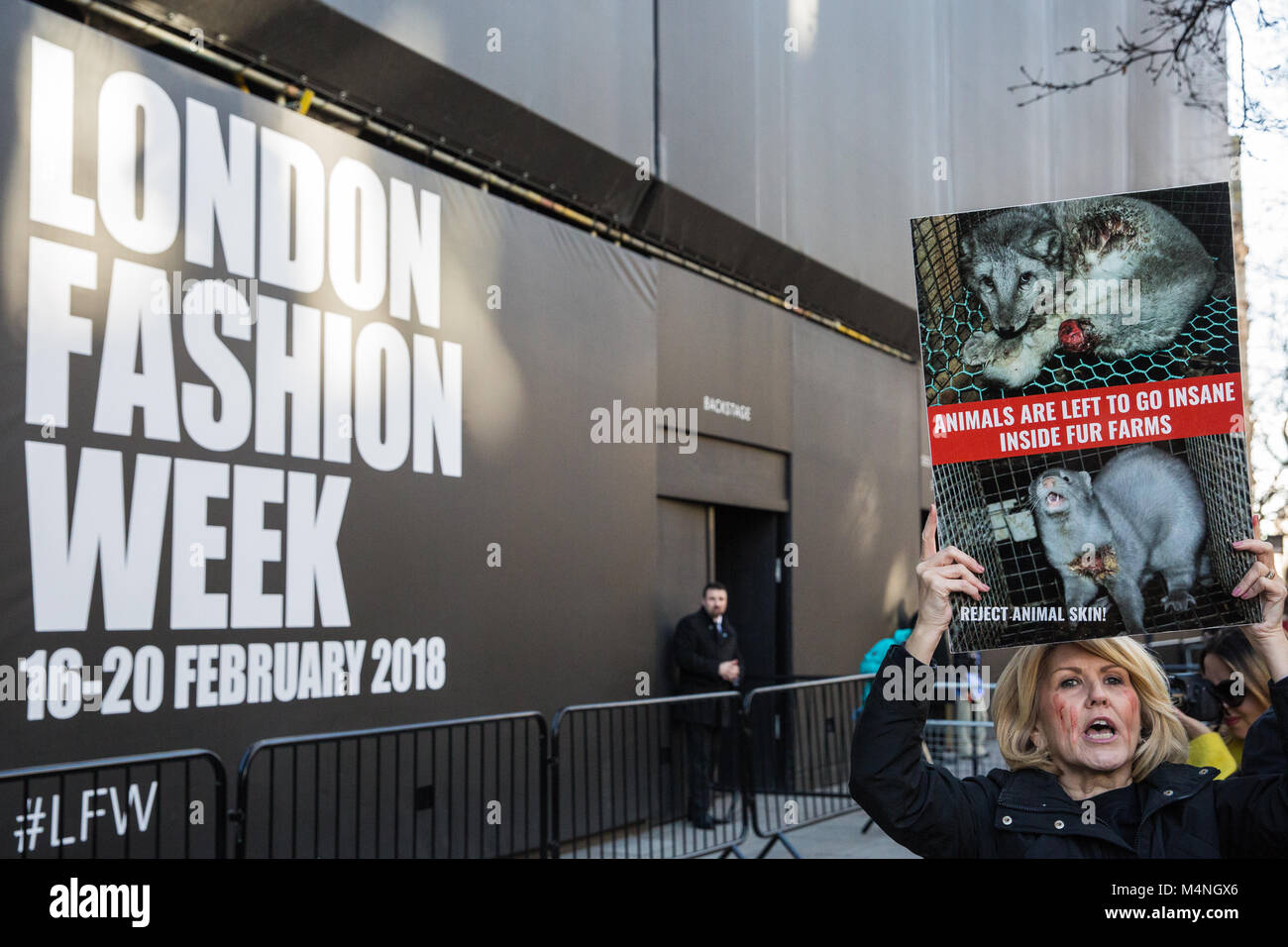 London, UK. 17th February, 2018. Animal rights activists from Surge ...