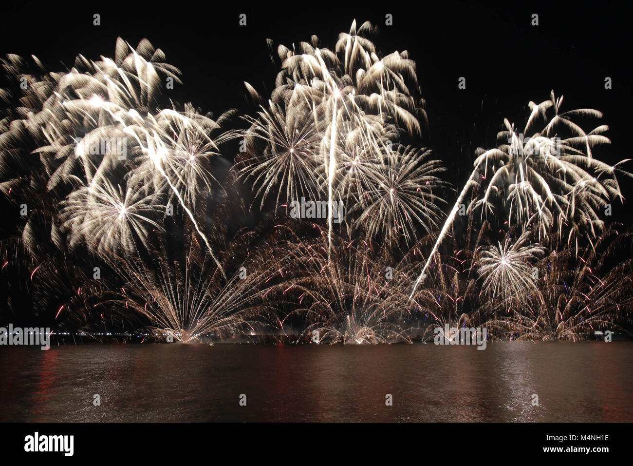 Pasay City, Philippines. 17th Feb, 2018. Fireworks from the Philippines ...