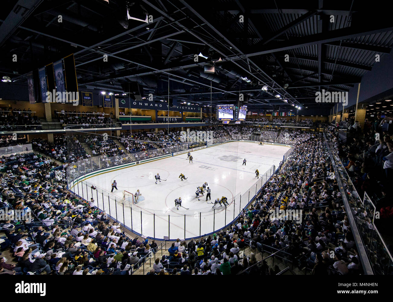 February 16, 2018: general view during NCAA Hockey game action between ...