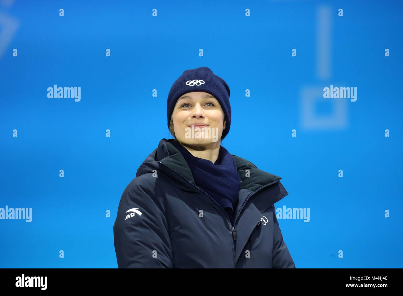 Pyeongchang, South Korea. 16th Feb, 2018. Former fencer Britta ...