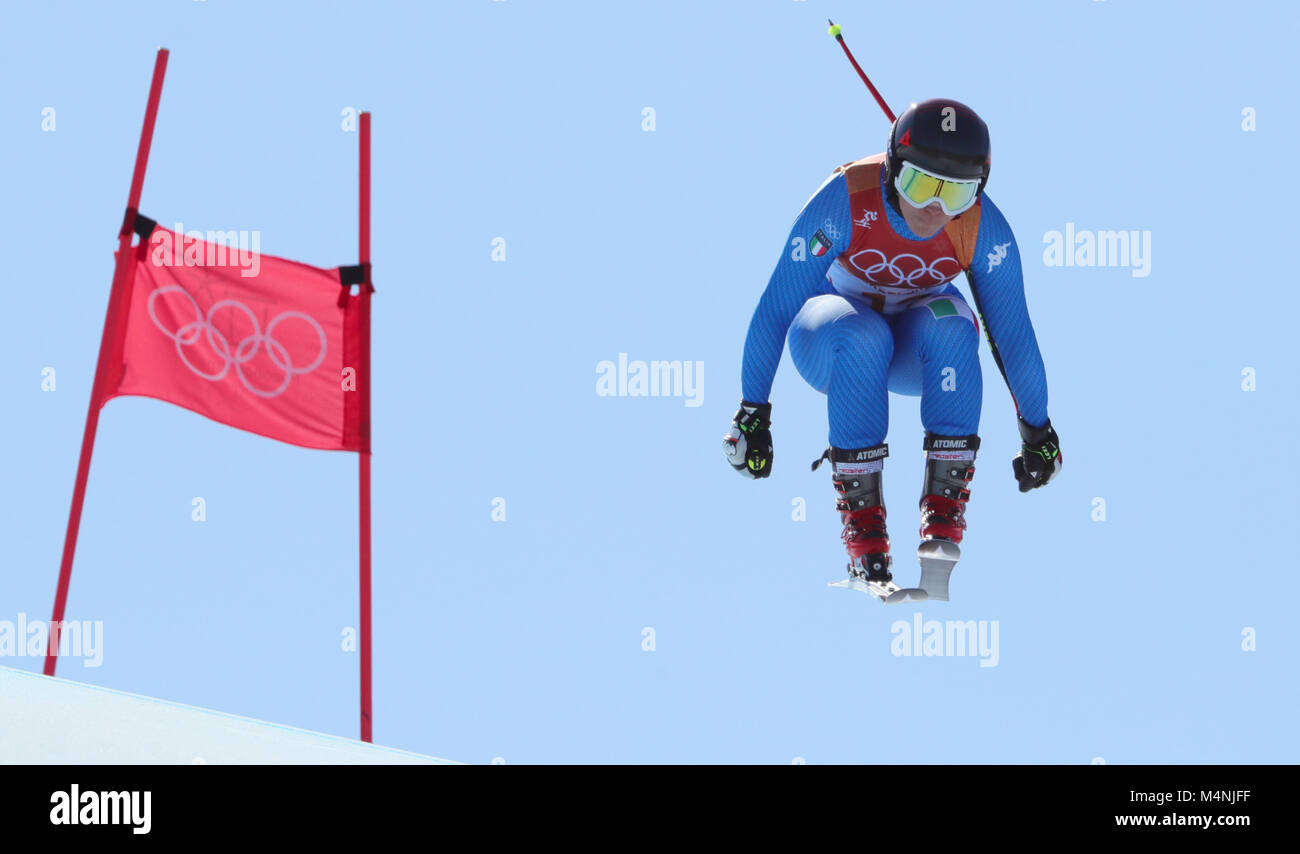 Sofia Goggia from Italy during the women's alpine skiing super G event ...