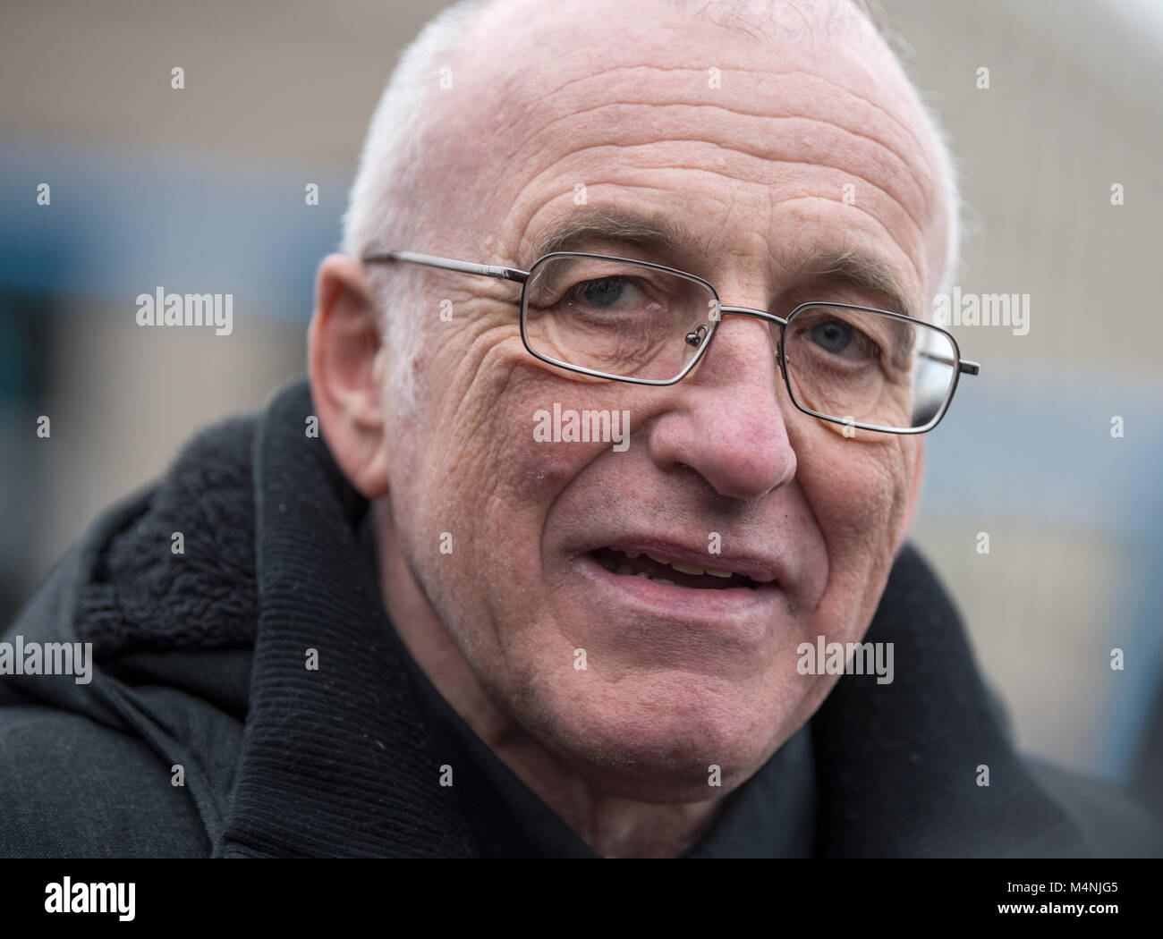 Dresden, Germany. 17th Feb, 2018. Holocaust denier Gerhard Ittner ...