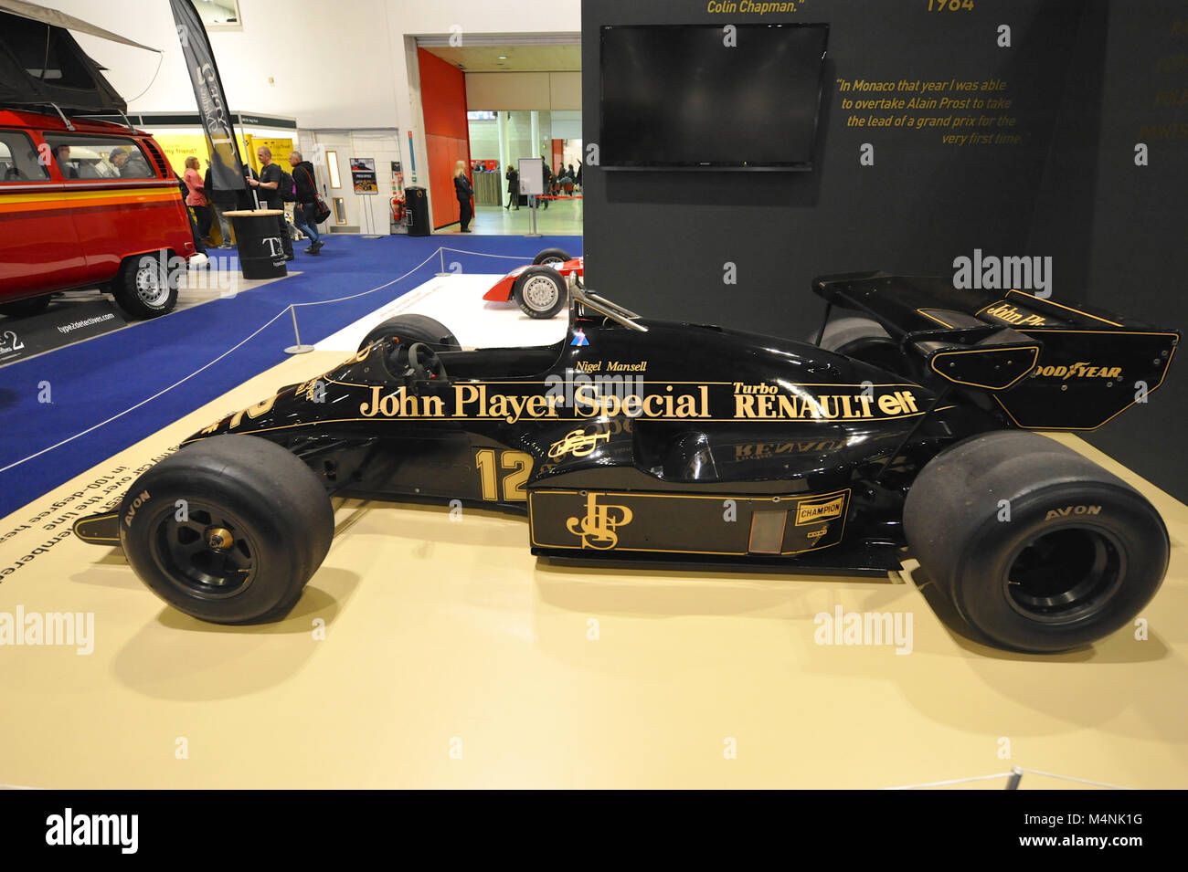 London, UK. 17th Feb, 2018. A Lotus 95T single seat racing car (as ...