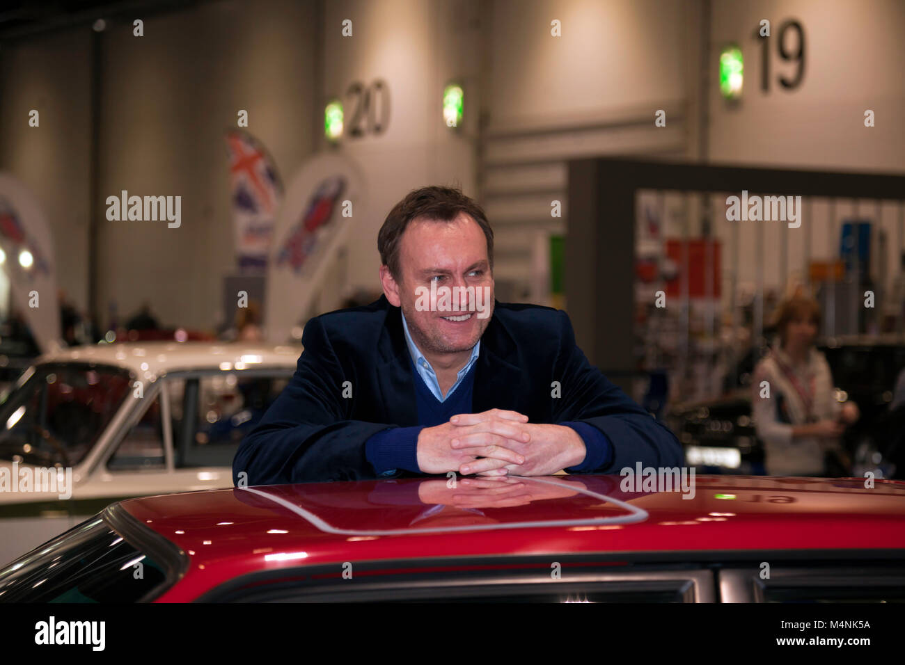 Actor, Philip Glenister posing with an Audi Quattro, which he drove as ...