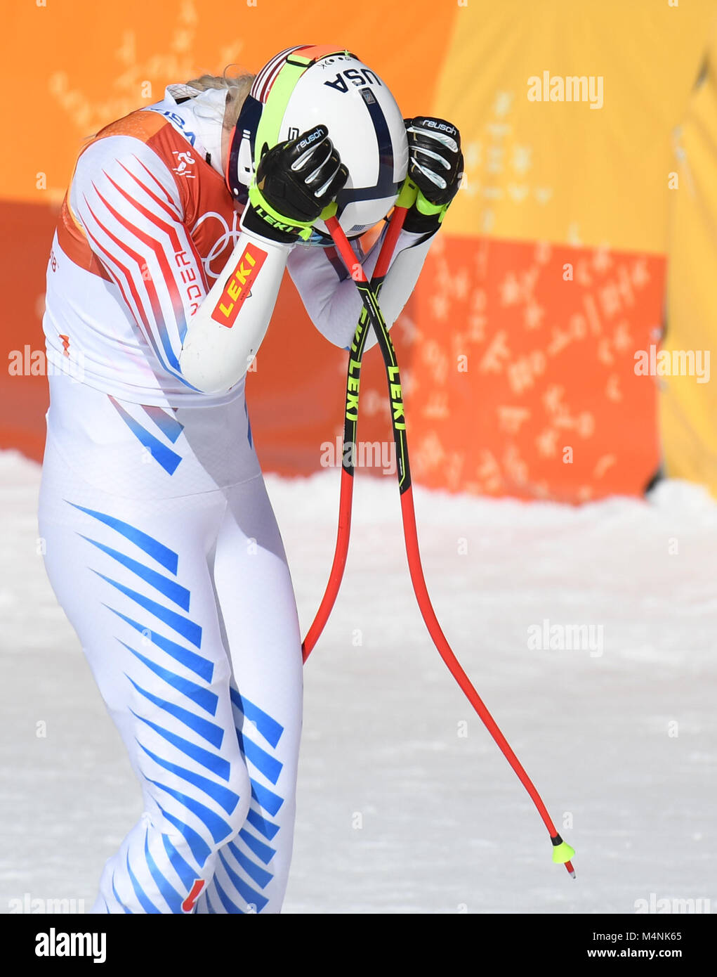 Pyeongchang, South Korea. 17th Feb, 2018. Lindsey Vonn from the US ...